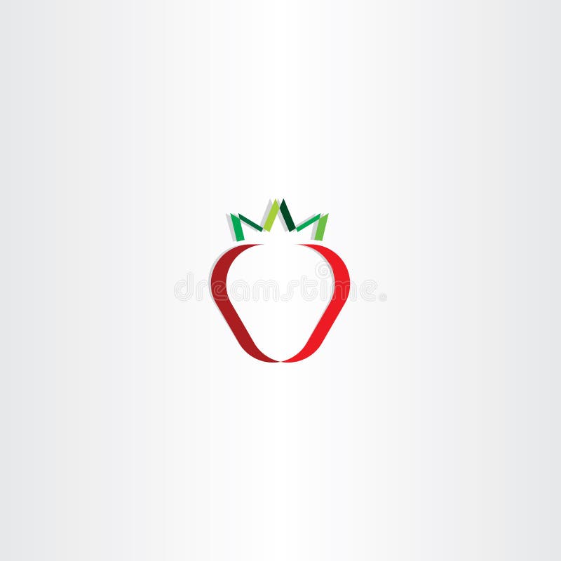 Strawberry Stylized Vector Icon Stock Vector - Illustration of vitamin ...