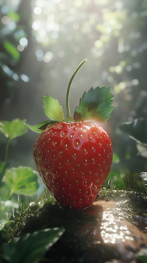 Strawberry summer pattern stock illustration. Illustration of sweet ...