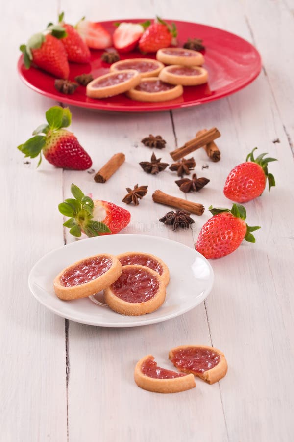 Strawberry tartlets stock photo. Image of dessert, freshness - 251789818