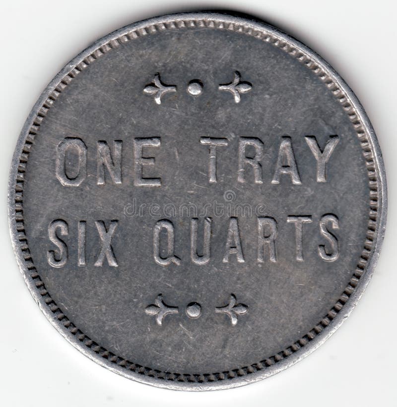 Strawberry Token 6 Quarts stock image. Image of vintage - 2388201