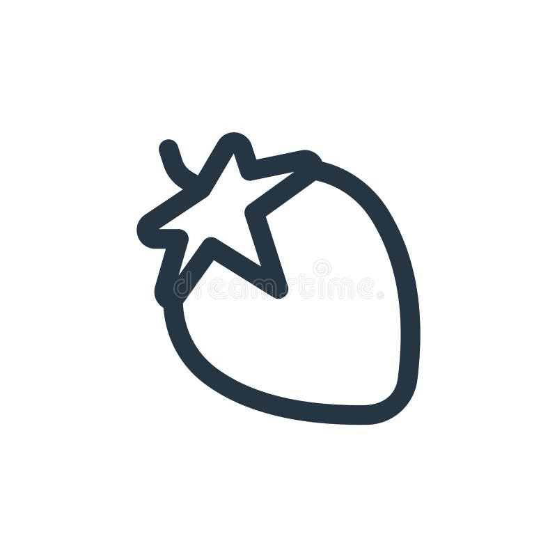 Strawberry Vector Icon. Strawberry Editable Stroke. Strawberry Linear ...