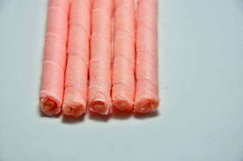 Strawberry wafer stick stock photo. Image of sticks, biscuit - 83702486