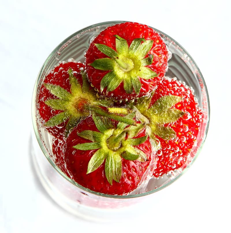 Strawberry in water stock photo. Image of stones, freshness - 14531928