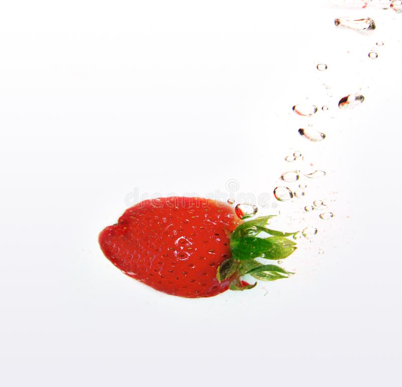 Strawberry In Water Picture. Image: 2279270