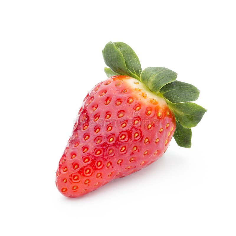 Strawberry on the White Background. Stock Image - Image of white ...