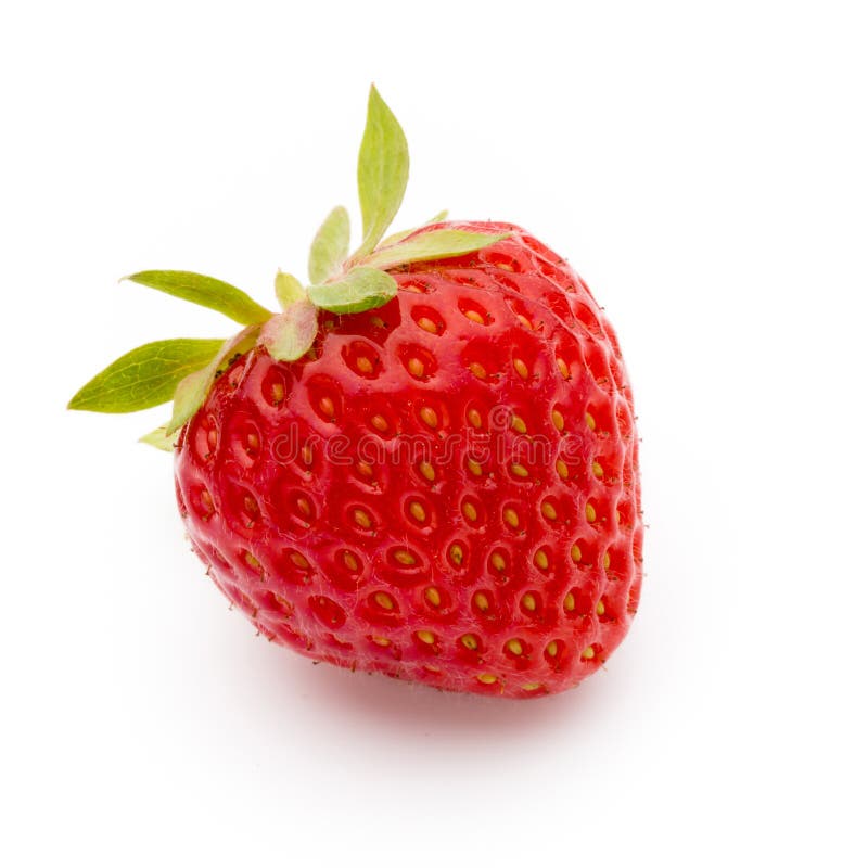 Strawberry on White Background. Fresh Berry. Stock Photo - Image of ...