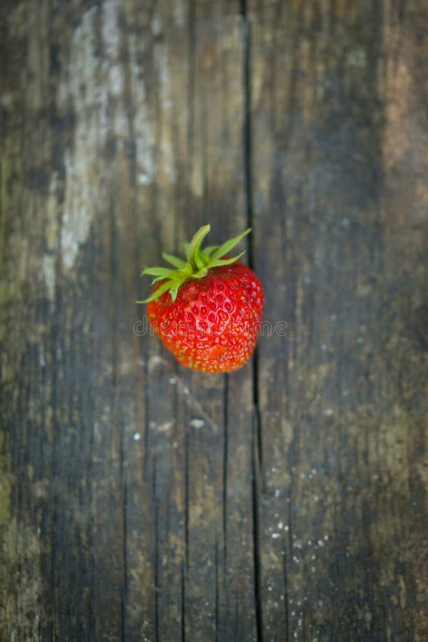 Strawberry on wood table. stock image. Image of fresh - 132962159