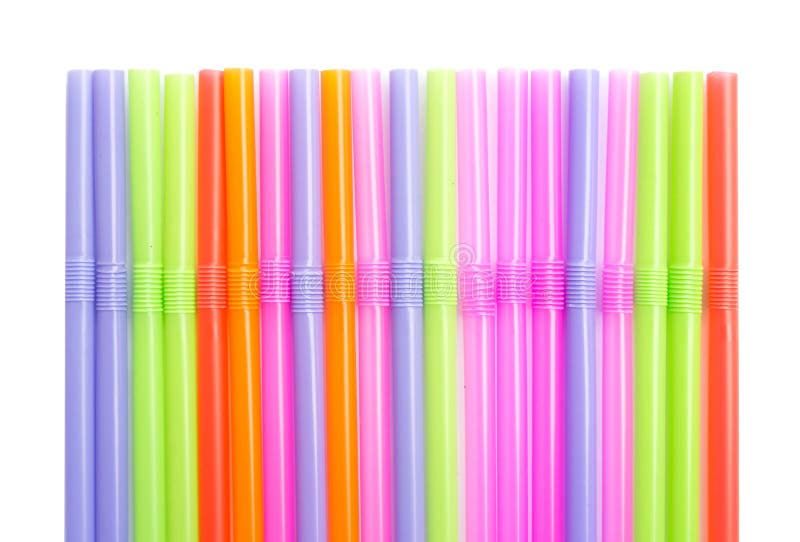 Straws in different colors stock photo. Image of ecology - 68526330
