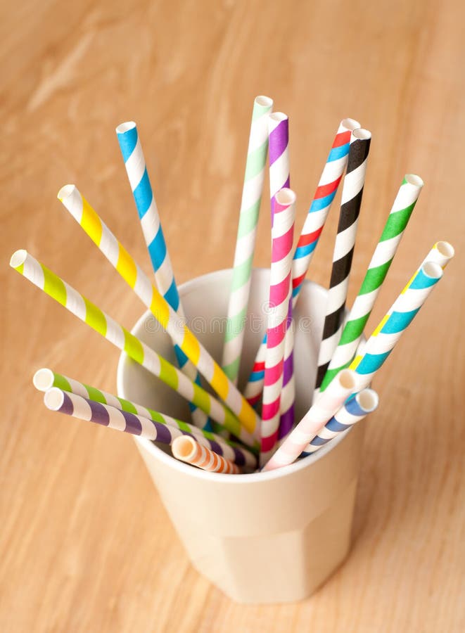 Straws in a mug stock photo. Image of tube, pipe, vivid - 56062662