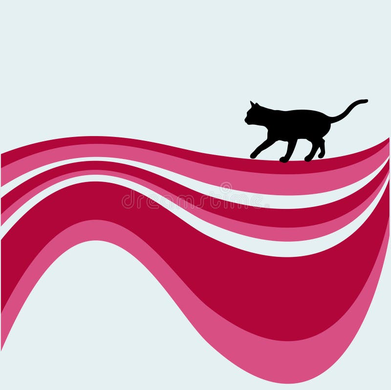 Stray Cat Swirl stock vector. Illustration of animal, concept - 8477578