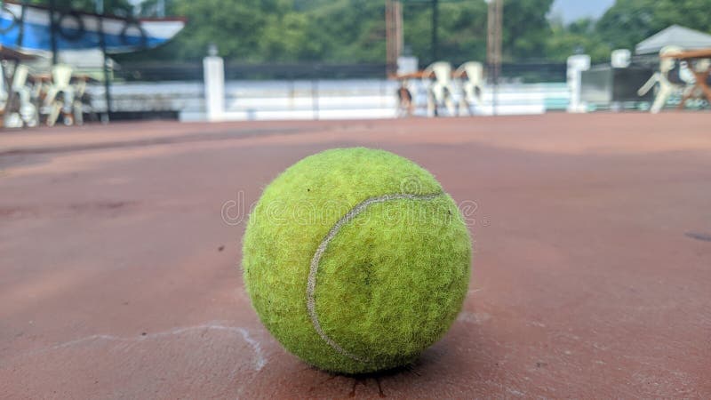 Stray tennis ball stock photo. Image of workplace, tennis - 277748840