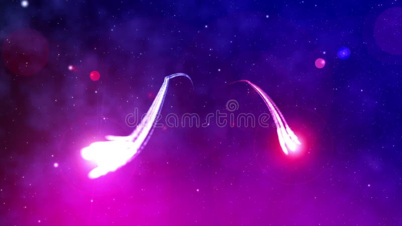 Streak Light Line Motion in Space Stock Footage - Video of flash ...
