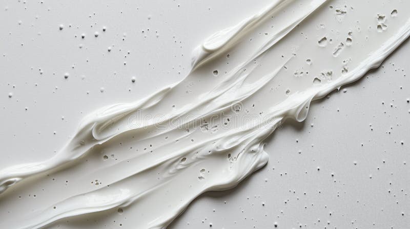 Streak of Toothpaste Applied To a Clean White Surface Creating a Smooth ...