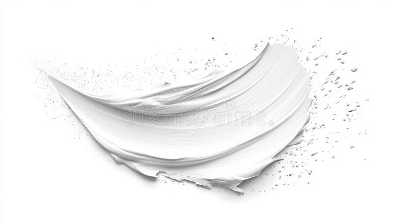 A Streak of Toothpaste Swirling on a Pristine White Surface Adds a ...