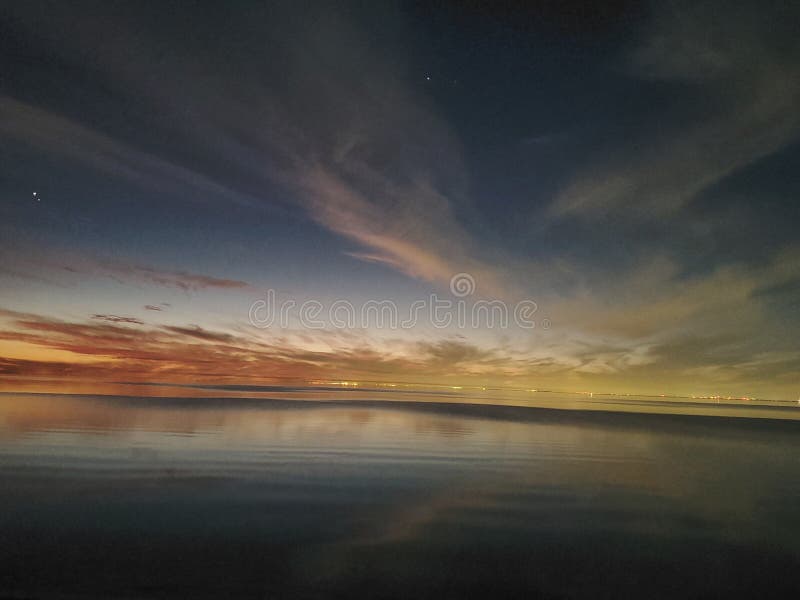 Cloud streeks at sunset stock image. Image of cloud - 236161009