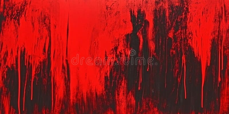 Paint Dripping in Dramatic Red and Black Streaks, Creating Dynamic ...