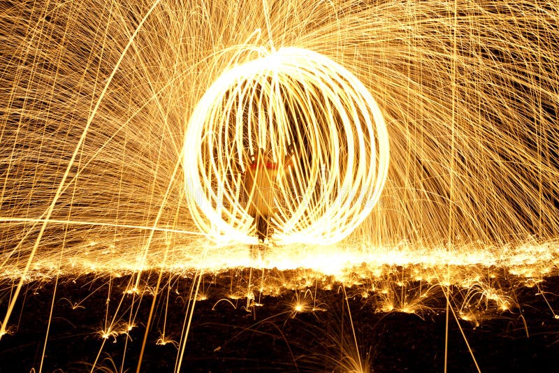 Inside a fireball. stock image. Image of bright, festive - 29905591