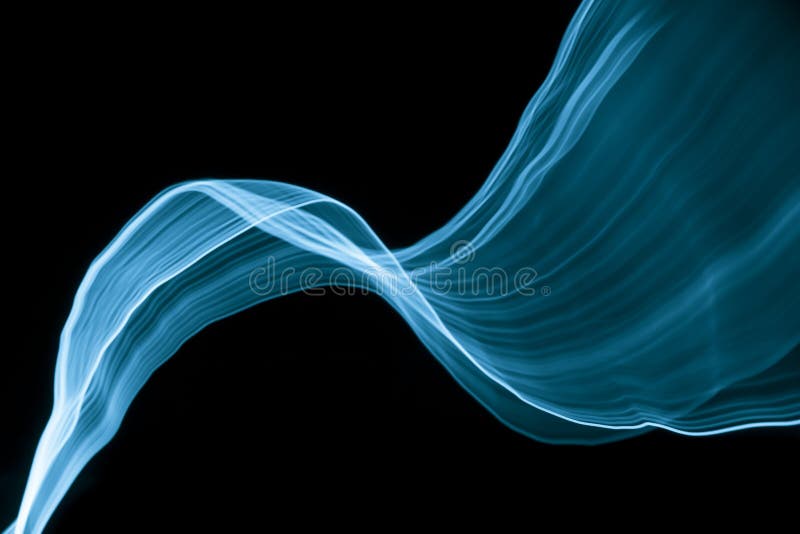 Streaks of Light Waving and Twisting Stock Illustration - Illustration ...