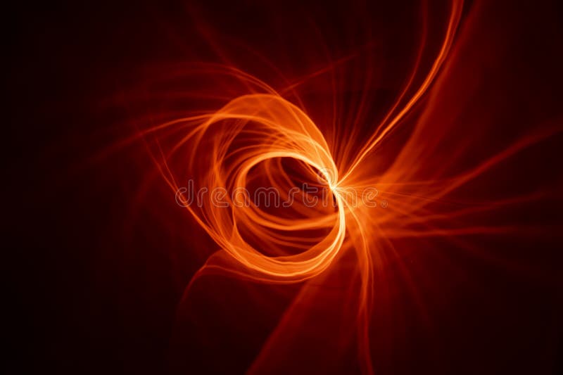 Streaks of Light Waving and Twisting Stock Illustration - Illustration ...