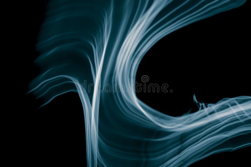 Streaks of Light Waving and Twisting Stock Illustration - Illustration ...