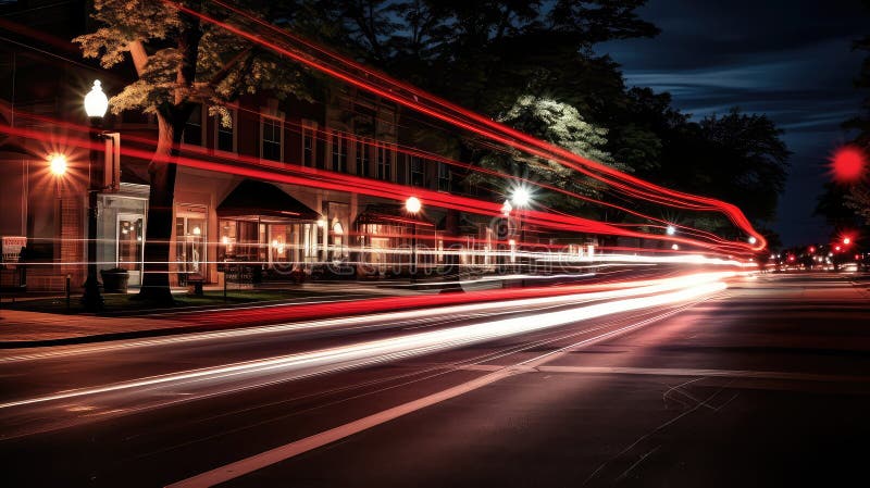 Streaks Stoplight Red Light Stock Illustration - Illustration of busy ...