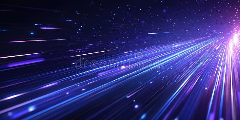 Streaks of Vibrant Light Create a Dynamic Visual Representation of ...