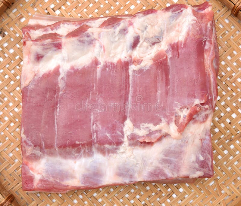 Streaky pork or pork belly stock photo. Image of cuisine - 109189518