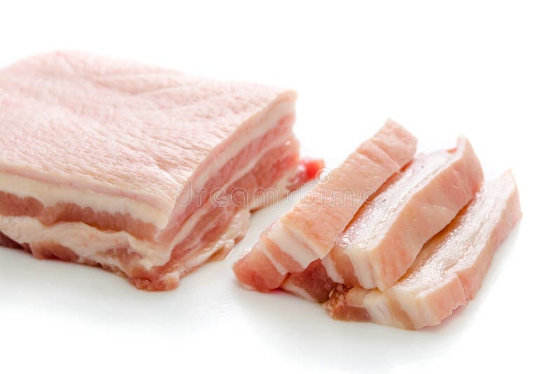 Streaky pork stock image. Image of belly, cross, cold - 67075817