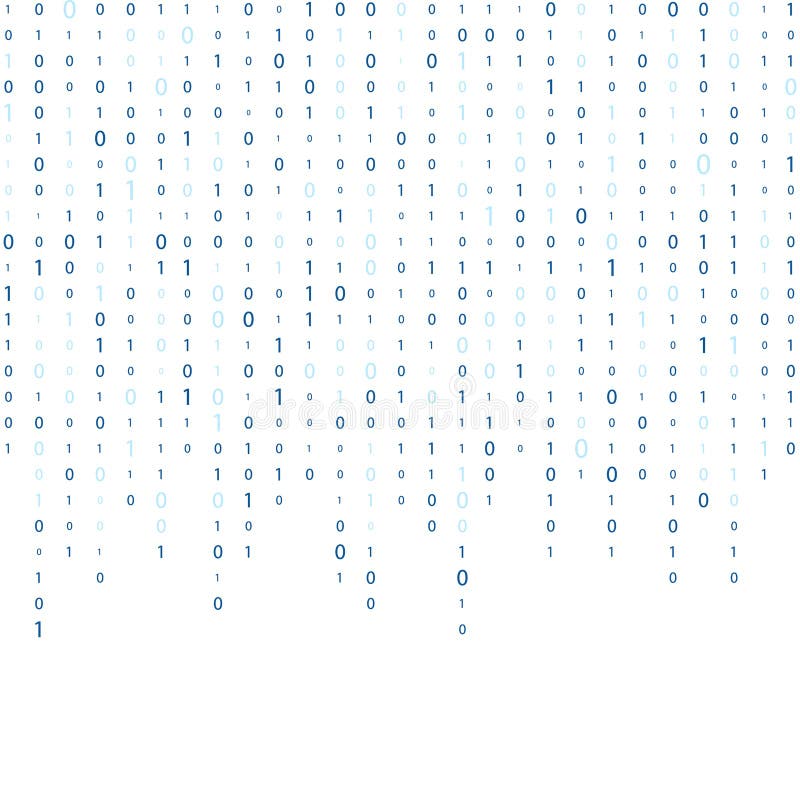 Stream Of Binary Code Binary Code Computer Matrix Numbers On The Screen Stock Vector 