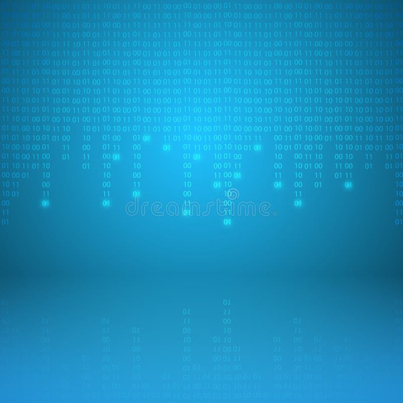 Binary stream stock illustration. Illustration of information - 9778752