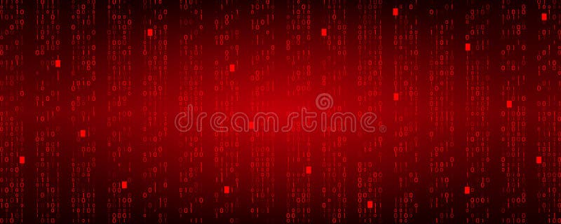 Stream Binary Matrix Code On Screen Computer Matrix Numbers And System