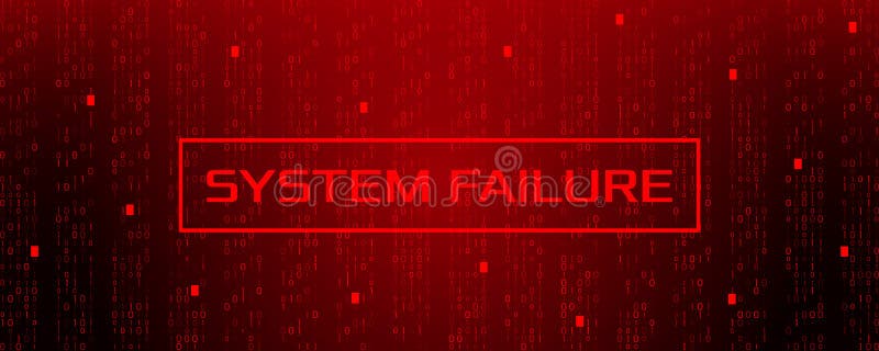 Computer Binary Code Failure Screen Vector Stock Illustrations – 71 ...