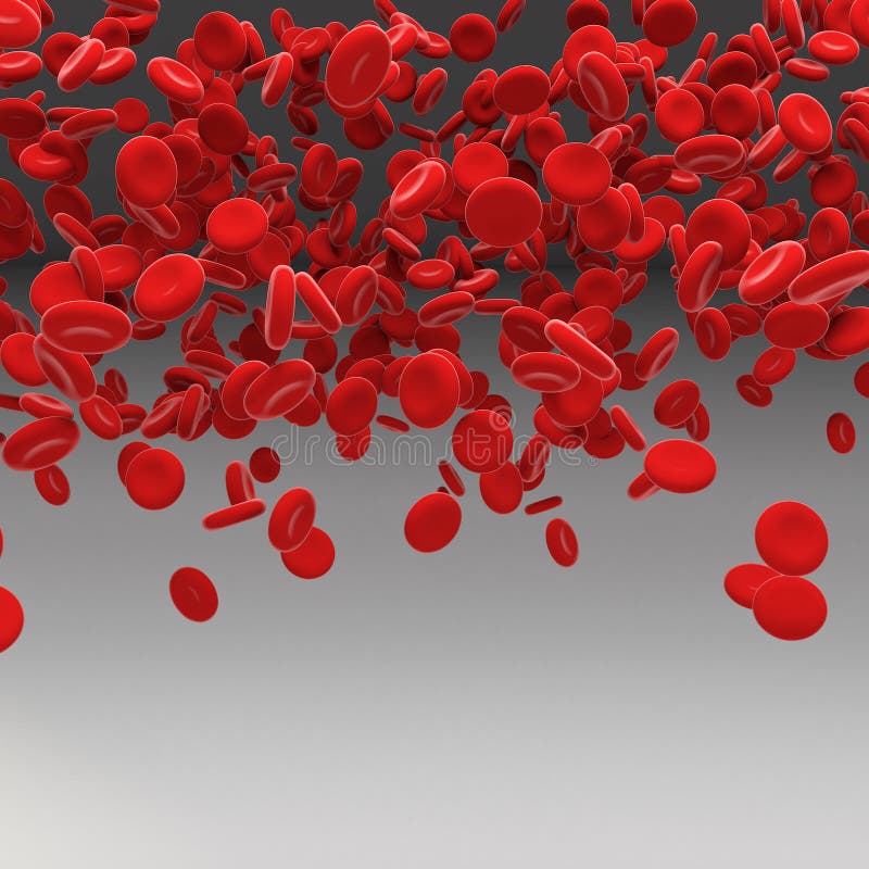 Stream of blood cells stock illustration. Illustration of generated ...