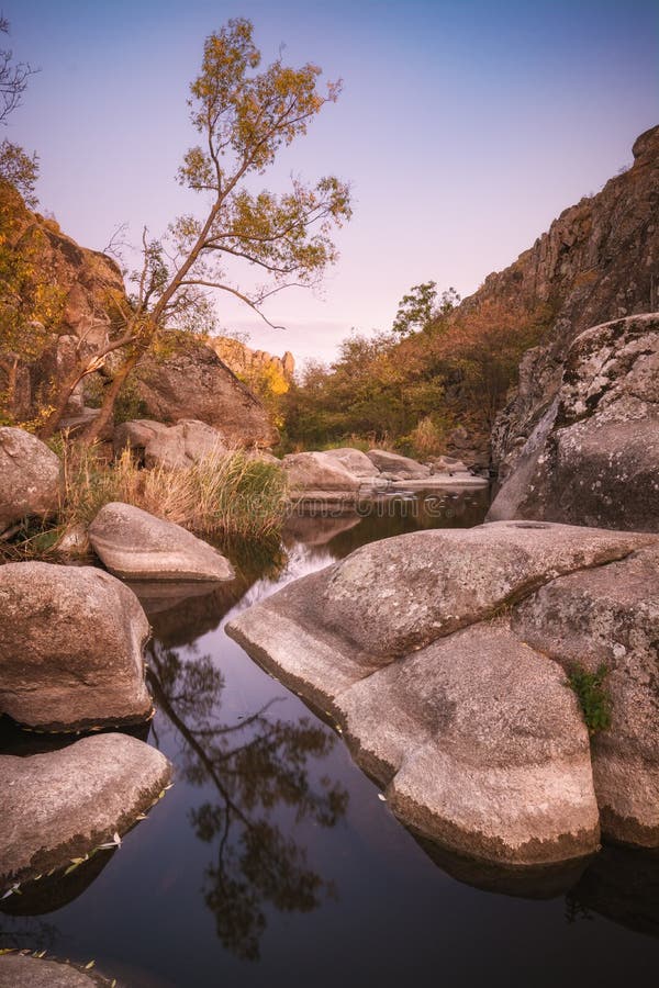 Stream at the Bottom of a Mountain Gorge Stock Photo - Image of gorge ...