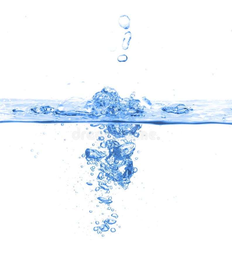 A Stream of Bubbles Under the Water Stock Image - Image of white, water ...