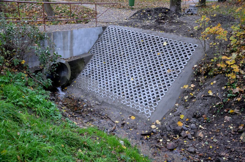 A Stream that Cobbled into a Narrow Channel. the Upper Stock Image ...