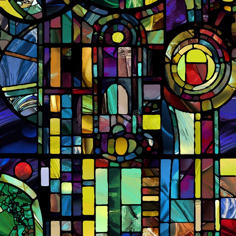 Stream of Color Glass stock illustration. Illustration of illuminated ...