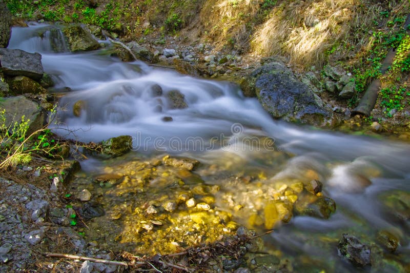 Stream in countryside stock photo. Image of tranquility - 9034742