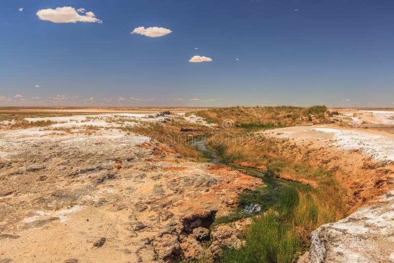 Stream that is Created by Underground Water from the Bubbler a Natural ...