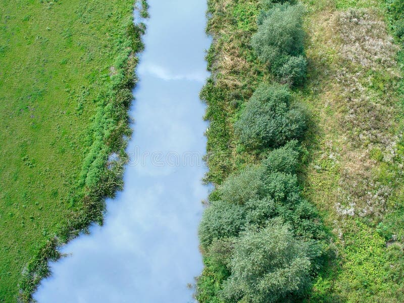 Stream crossing the field stock image. Image of july - 13555481