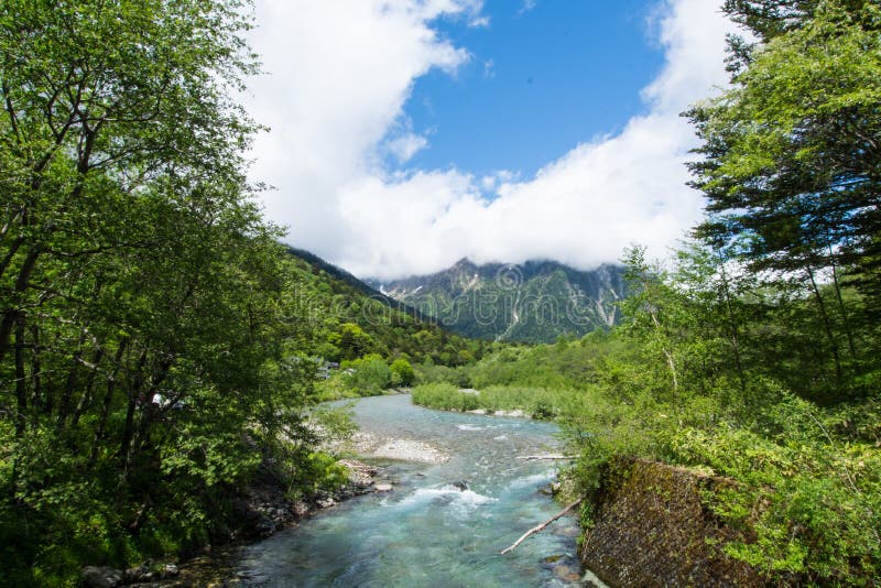 Stream Curve and Cloud stock photo. Image of color, stream - 68430458