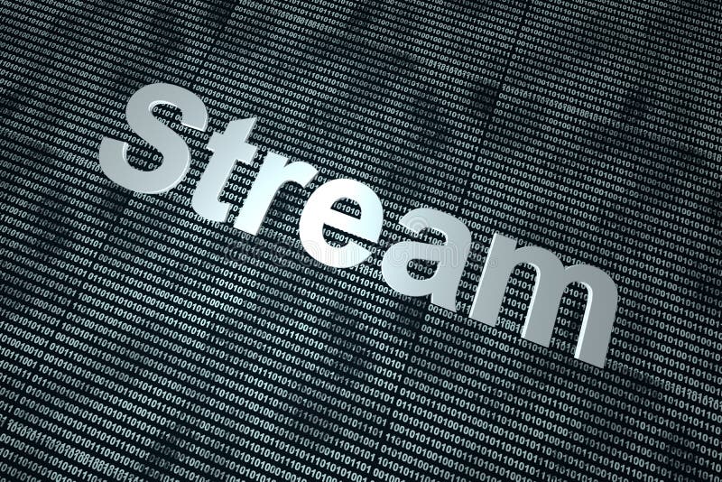 Binary Stream stock illustration. Illustration of networking - 32136