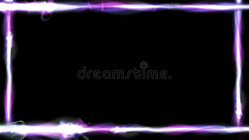 Stream Display Tech Cyber Interface Overlays. Picture Frame on Isolated ...