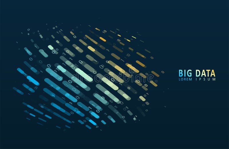 Stream of encoded data stock vector. Illustration of coding - 248430429