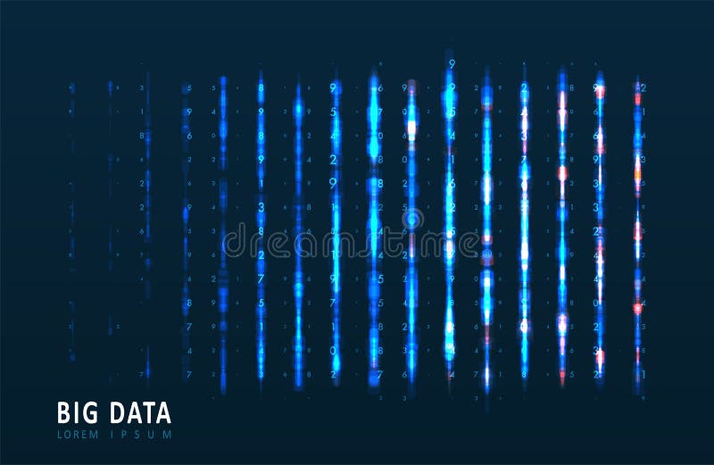 Stream of encoded data stock vector. Illustration of backdrop - 260817813