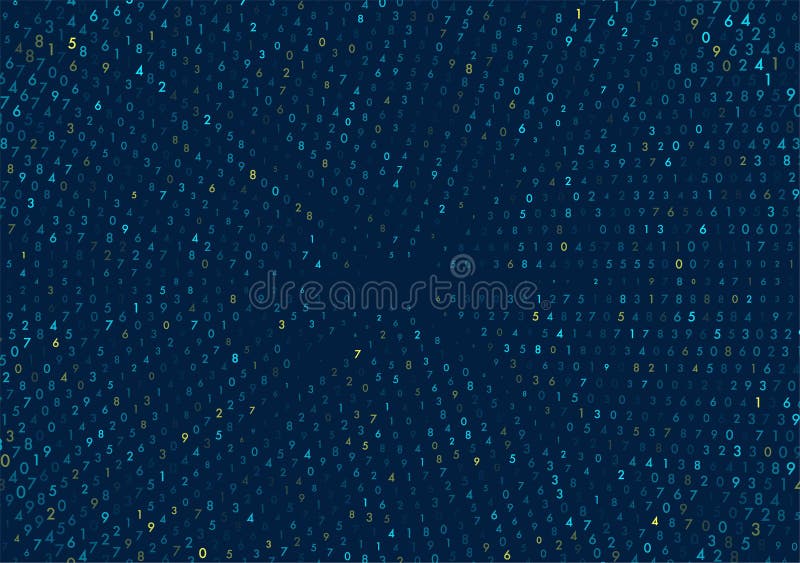 Stream of encoded data stock vector. Illustration of hitech - 260900772