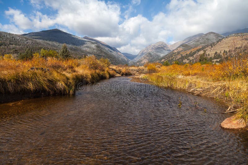 Stream in Fall stock image. Image of fall, colorado, trees - 33563195