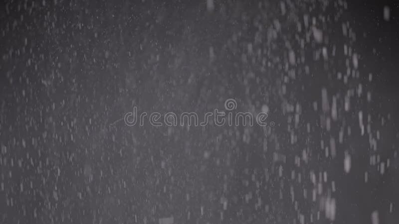 Stream of Falling Confetti, Dust Particles, and Snowfall on Black ...