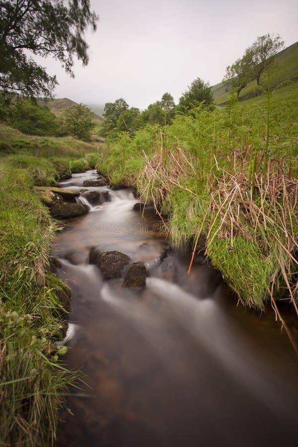 Stream through field stock image. Image of england, stream - 25913849
