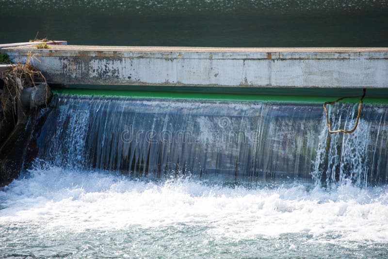 The Stream Flows through the Weir in River at Arashiyama in Kyoto Stock ...